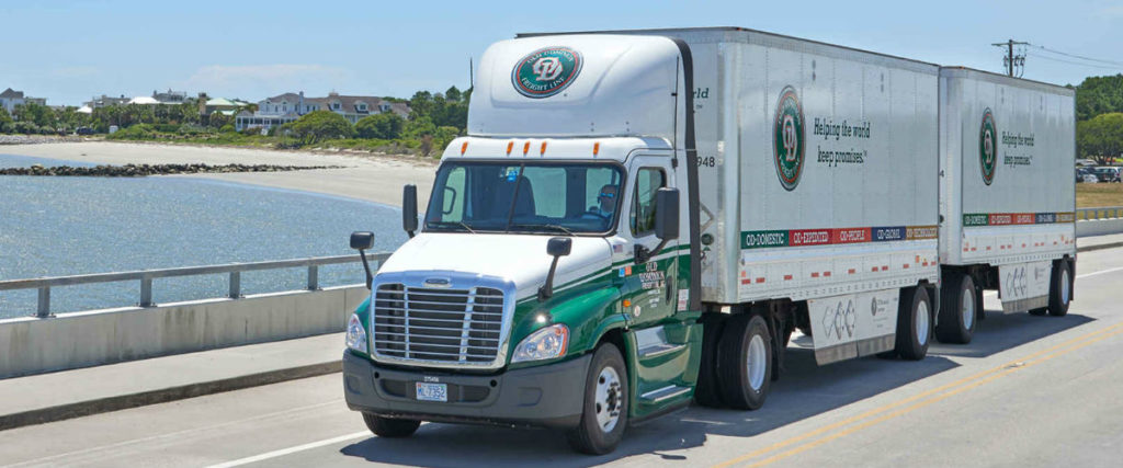old-dominion-freight-line-double-trailer - Rapid Express Freight